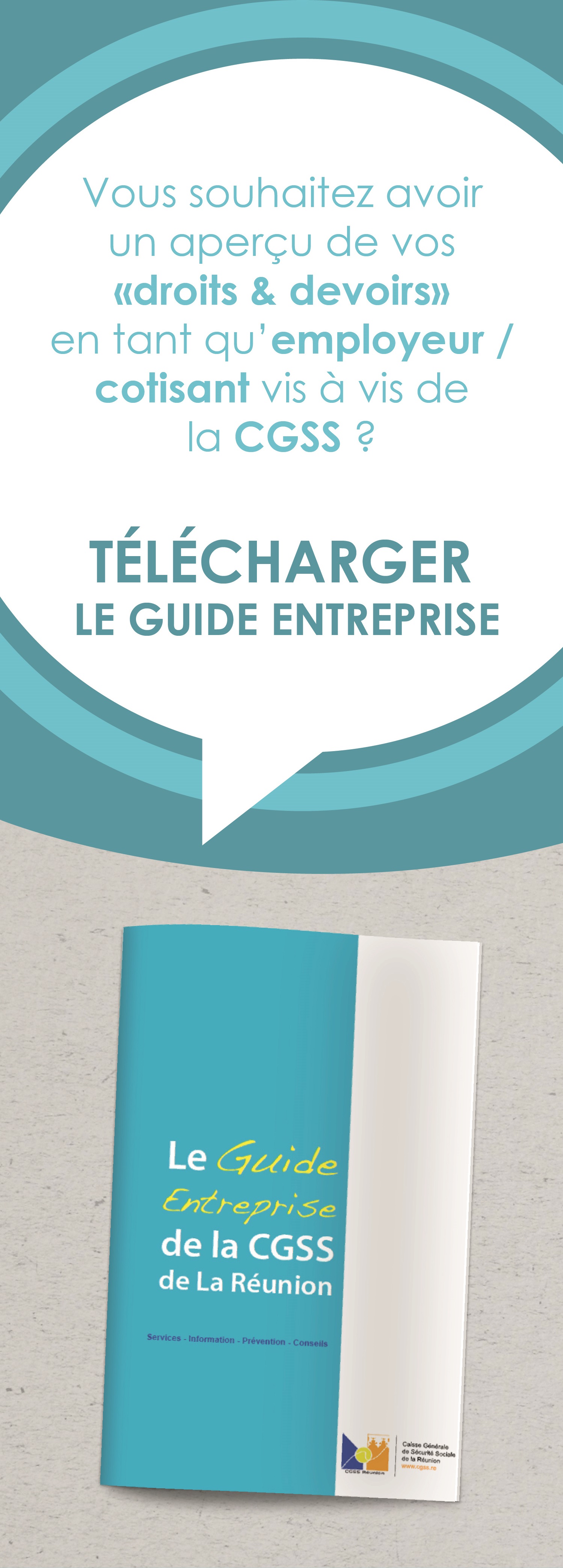 Mise en avant du guide - BANDEAU PUB | cgss.re